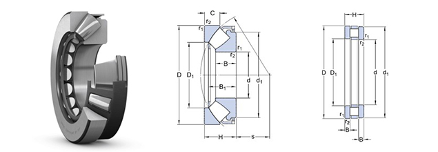 29244-E-MB轴承﻿29244-E-MB推力调心滚子轴承型号查询尺寸大全-300/500/800度耐高温轴承-新能源真空轴承